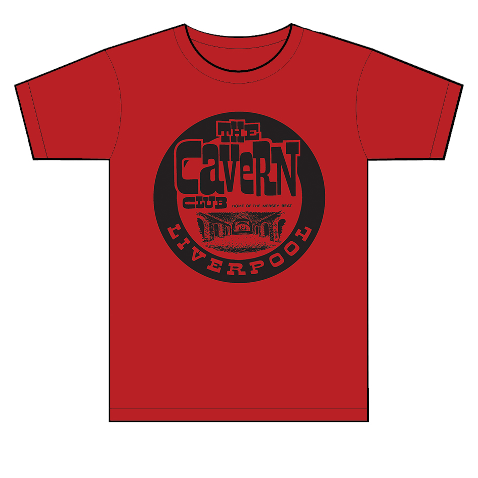 Men's Cavern Club Red Vintage logo T-Shirt - Cavern Club