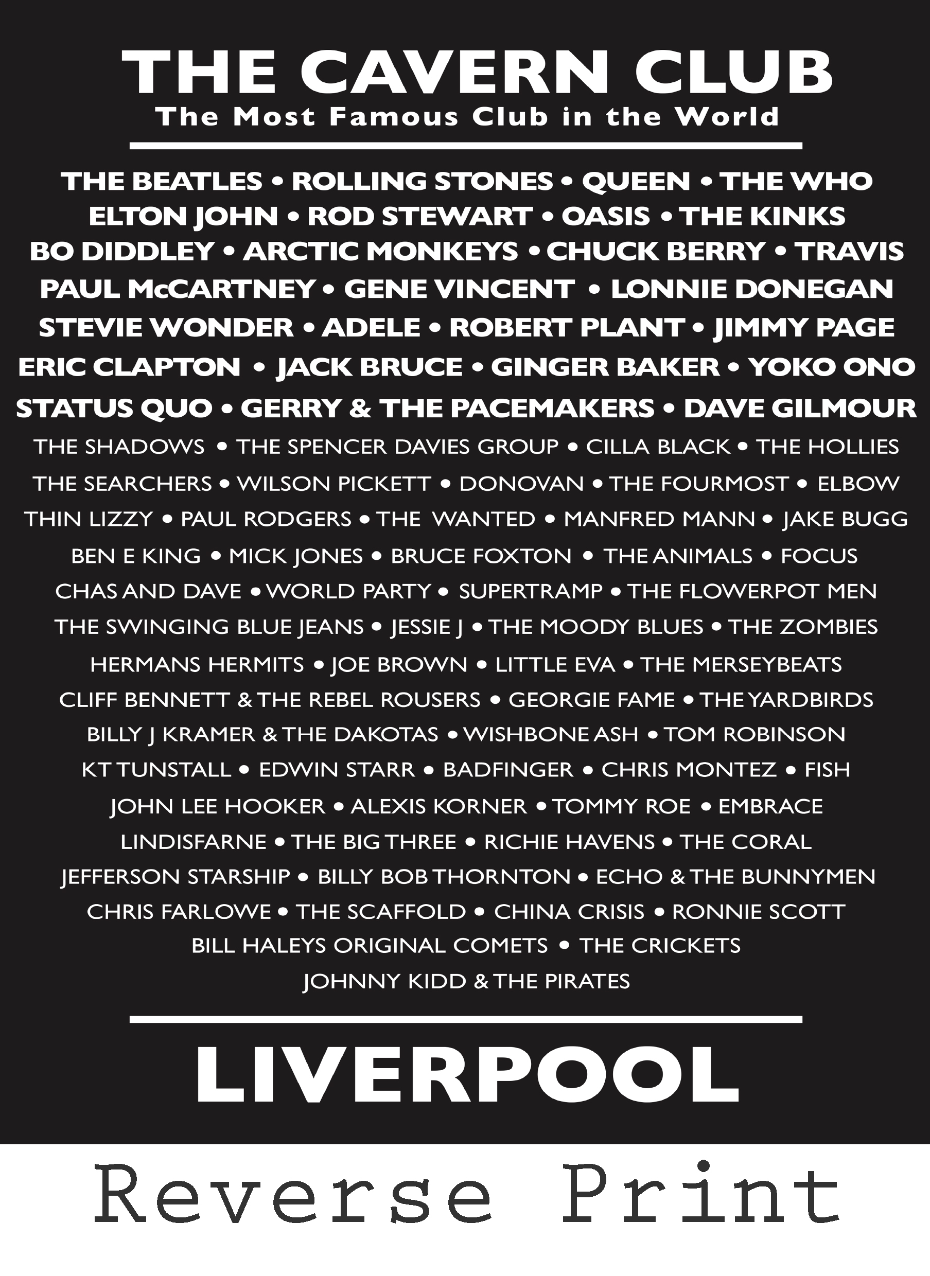 Men's Black Wall logo Cavern Club logo T-Shirt - Cavern Club